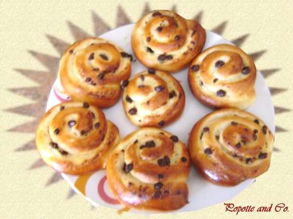 Chinois (brioche à la crème patissière et aux raisins), Recette Ptitchef