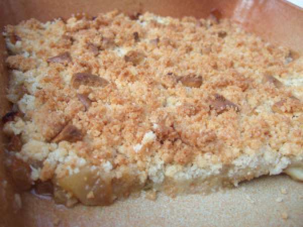 Recette de crumble aux pommes et bananes