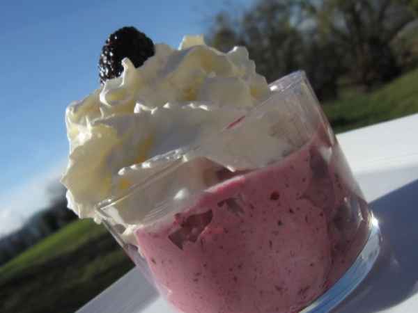 Recette de verrine mascarpone sur fruits rouges