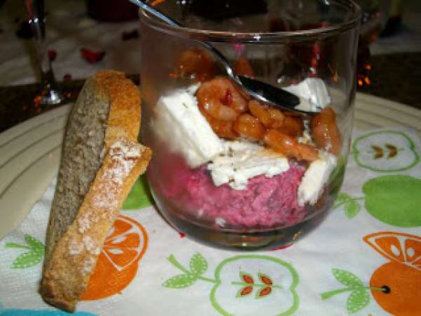 Recette de verrine betterave rouge et avocat