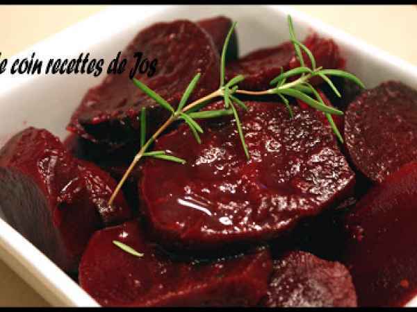 Recette de betteraves au surimi et autres ingrédients