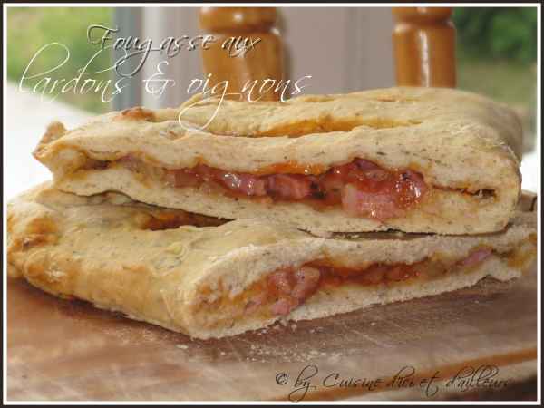 Recette de fougasse aux lardons et oignons maison