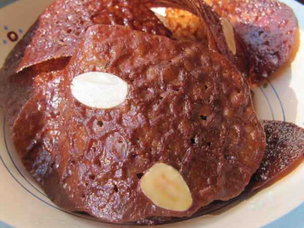 Recette de tuiles croustillantes au chocolat