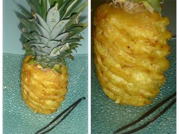 Recette d'ananas flambé au rhum et vanille