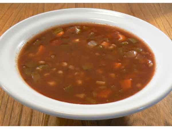 Soupe à l'orge et au boeuf haché - Recette Ptitchef