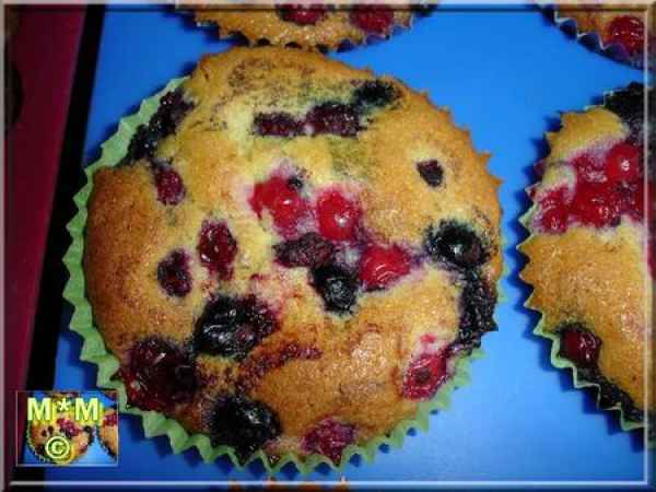Muffins aux fruits rouges - Recette Ptitchef