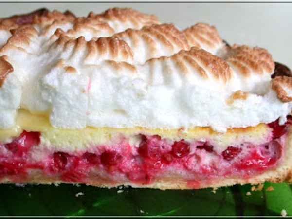 Recette de tarte aux groseilles rouges et mascarpone