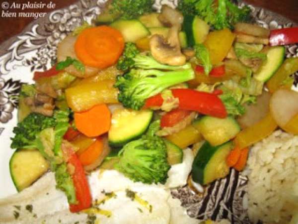 Recette de légumes sautés à la chinoise