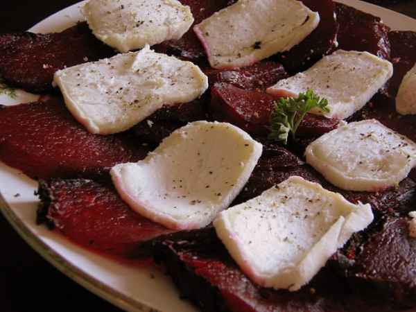 Recette de betterave rouge et sa vinaigrette
