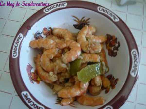 Recette : crevettes marinées pour l'apéritif