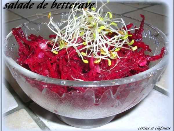 Recette de salade betterave crue et radis noir