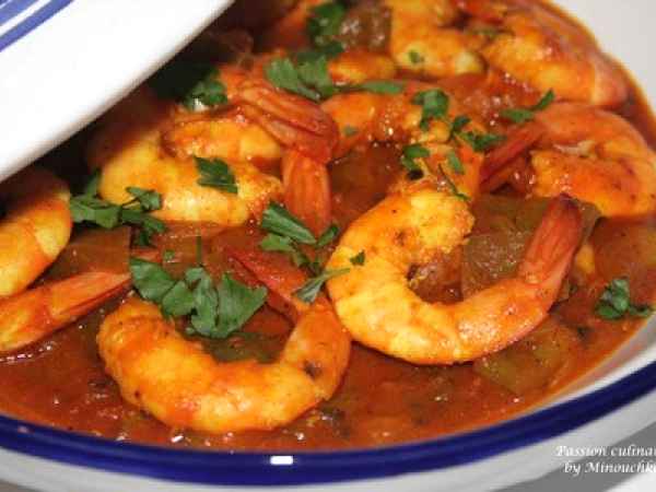 Recette de tajine de crevettes aux senteurs du maroc