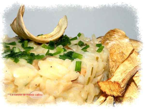 Risotto aux cèpes et aux crevettes - Recette Ptitchef