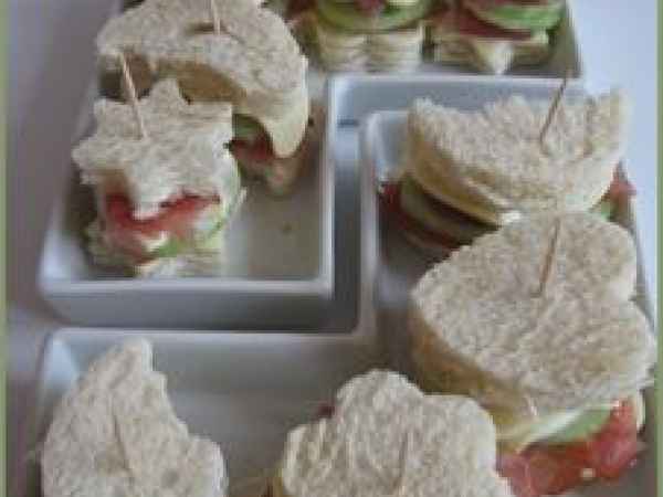 Recette mini sandwiches variés apéritif sans lait
