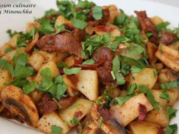 Recette de salade de gesiers de poulet confits