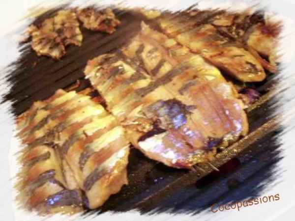 Recette de filets de sardines marinés grillés