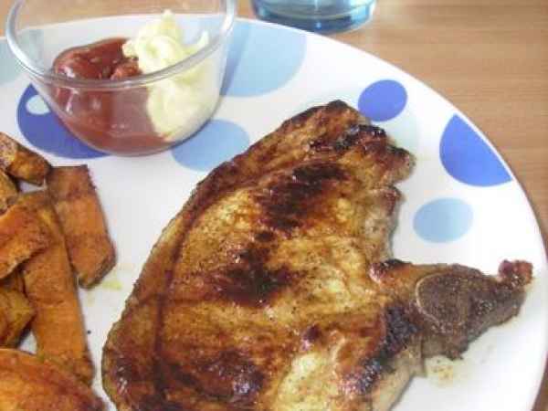 Recette de porc ibérique au miel et pommes caramélisées