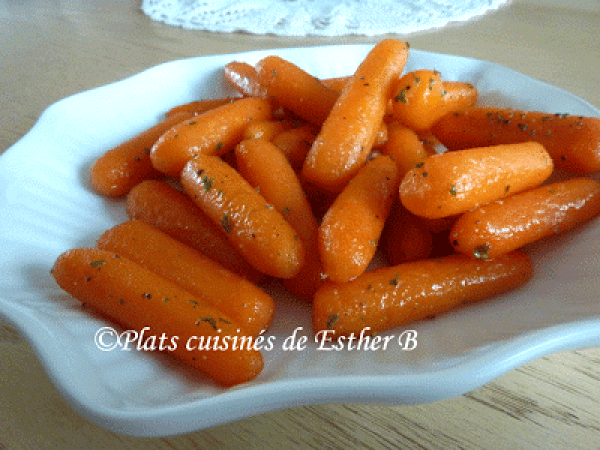 Recette de mini carottes miel et sésame