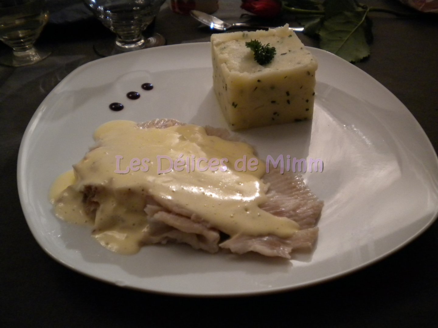 Aile de raie sauce mousseline au riesling - Recette Ptitchef
