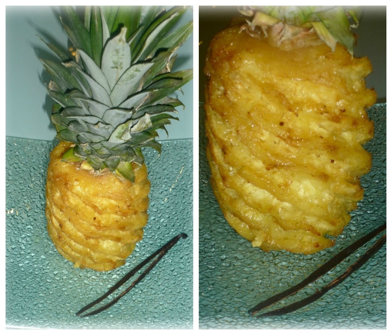 Recette d'ananas rôti au rhum caramélisé