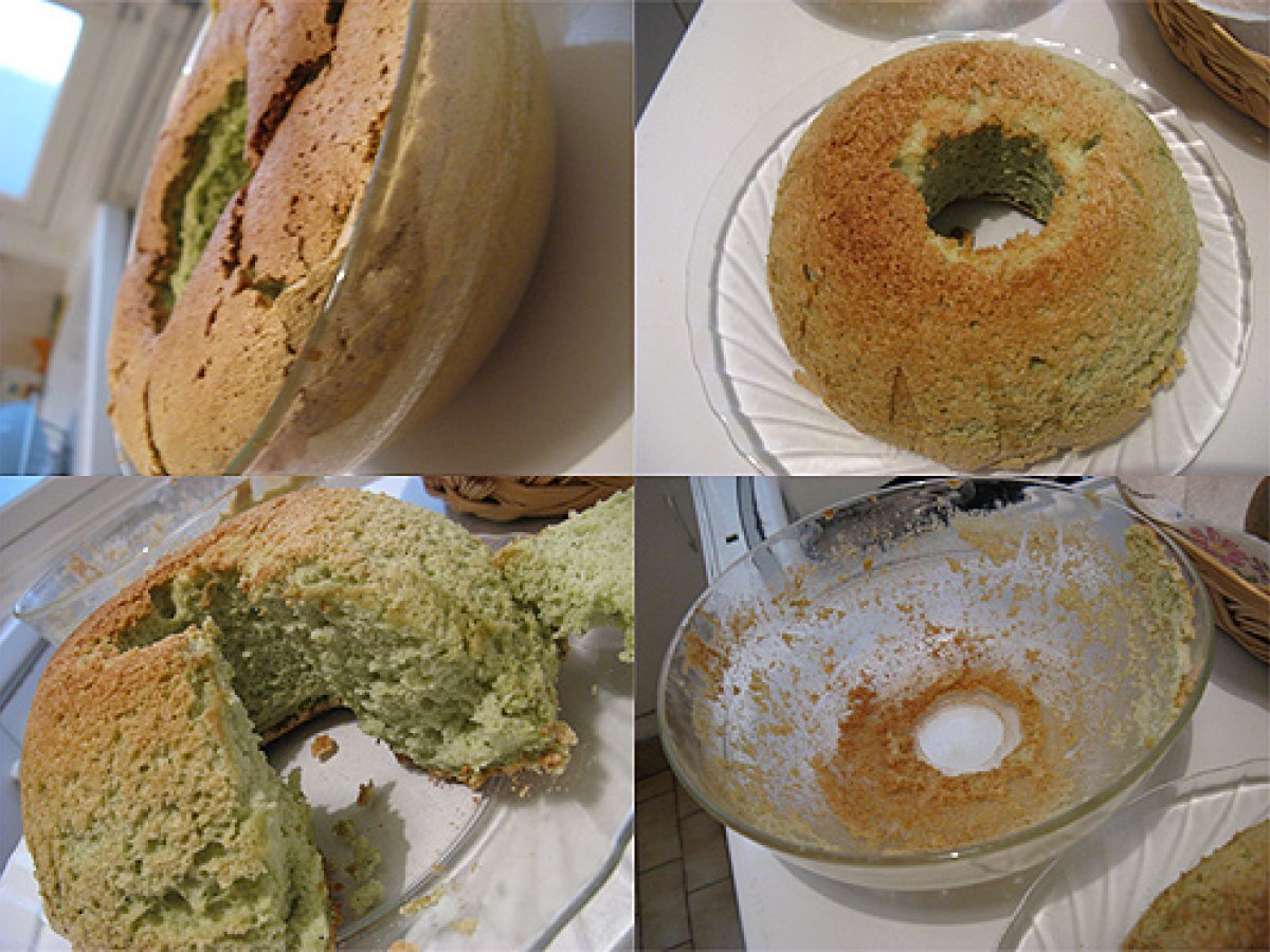 Recette d'angel cake au matcha et à la vanille