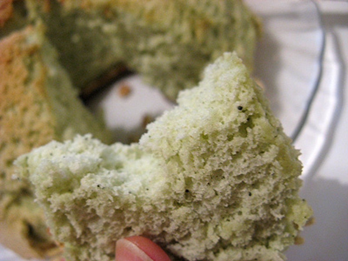 Recette d'angel cake au matcha et à la vanille
