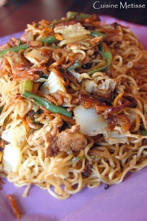 Recette de bahmi goreng - nouilles sautées indonésiennes