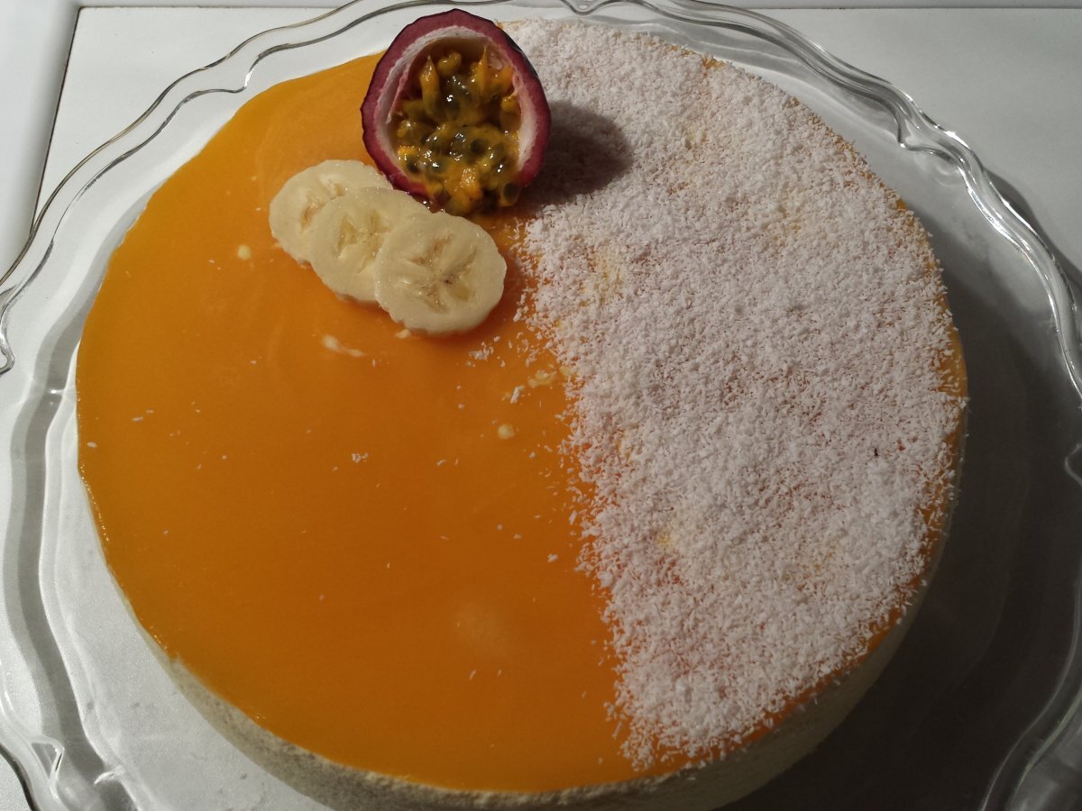 Recette de bavarois à la banane et passion