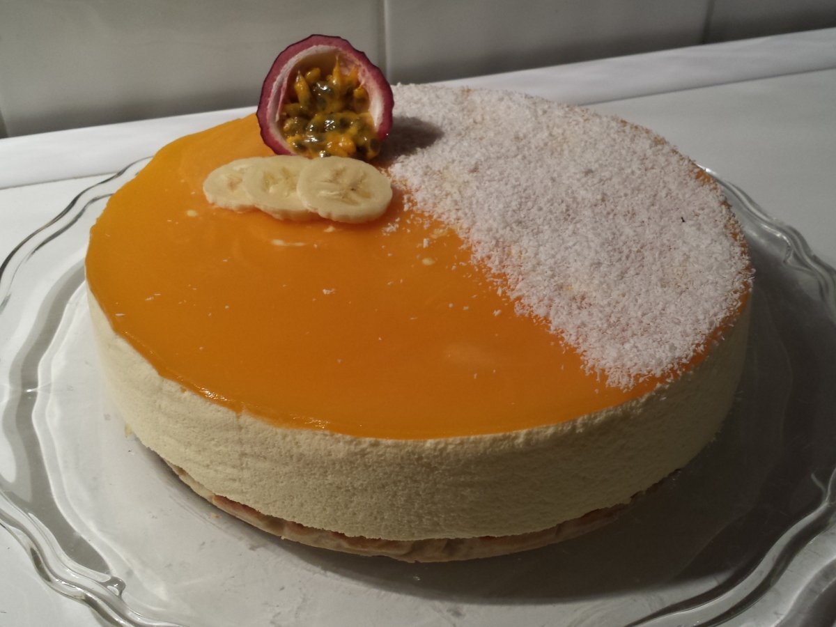 Recette de bavarois à la banane et passion