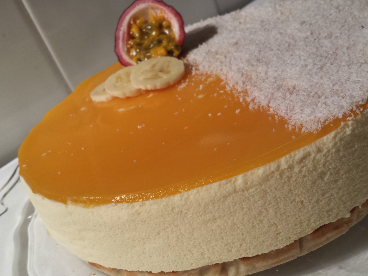 Recette de bavarois à la banane et passion