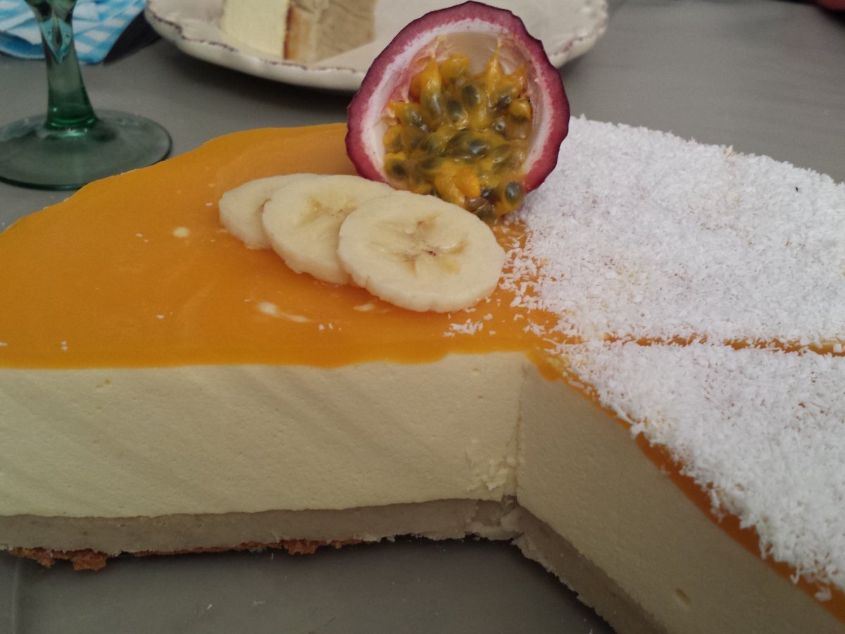 Recette de bavarois à la banane et passion