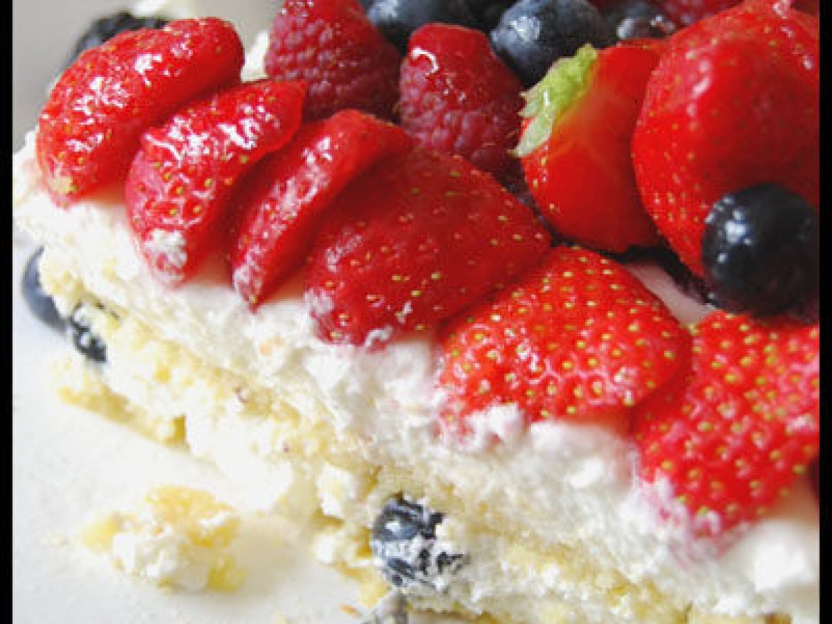 Recette de bavarois blanc aux fruits rouges