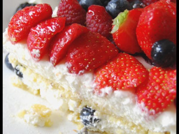 Recette de bavarois blanc aux fruits rouges