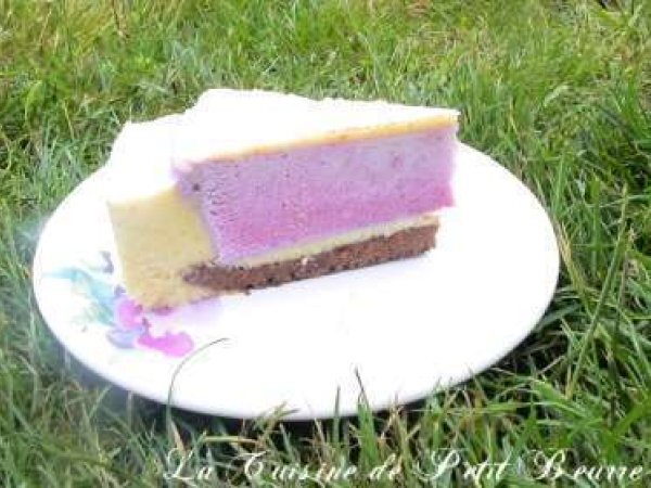 Bavaroise aux fruits rouges et à la pêche