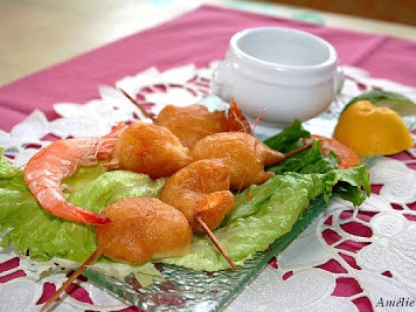 Recette de beignets soufflés de crevettes