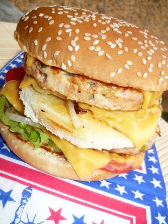 Big mac maison au poulet, un regal!! - Recette Ptitchef
