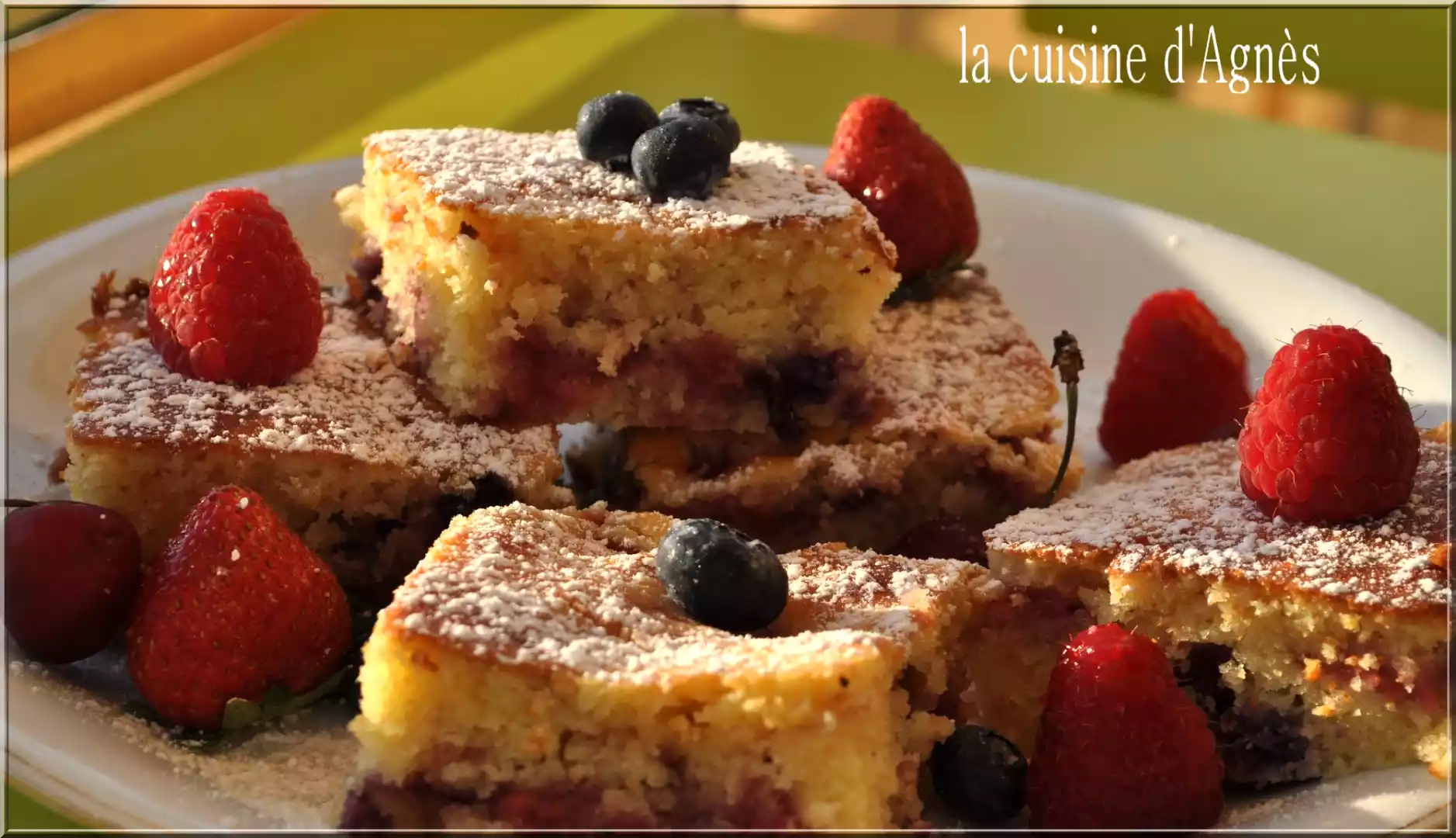 Recette de biscuit aux quatre fruits rouges