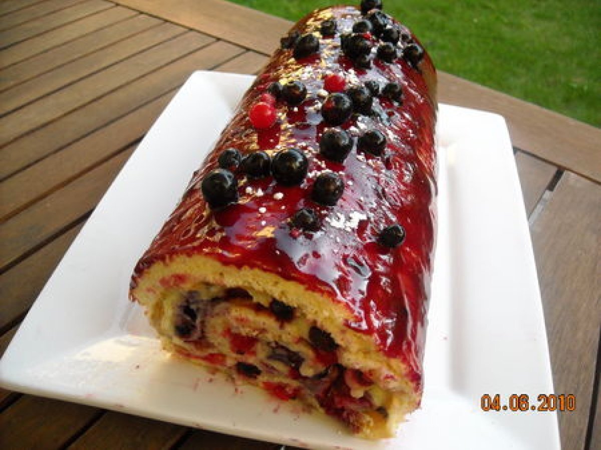 Recette de biscuit roulé aux fruits rouges