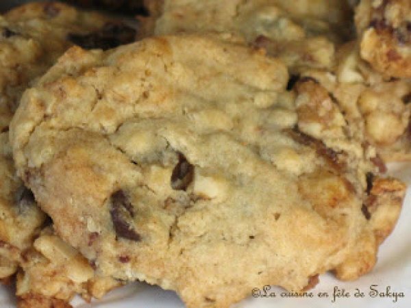 Recette de biscuits à l'avoine, dattes et chocolat