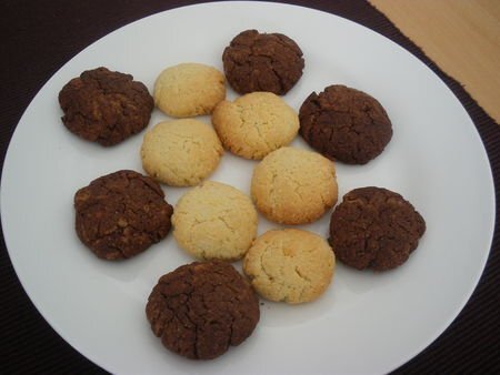 Recette de biscuits aux amandes et chocolat