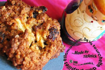 Recette de biscuits aux pommes et flocons d'avoine