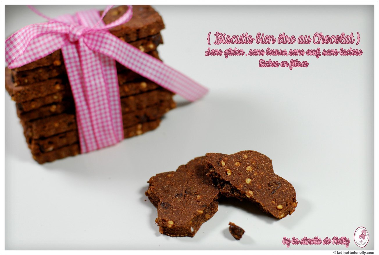 Biscuits bien etre au chocolat - Recette Ptitchef