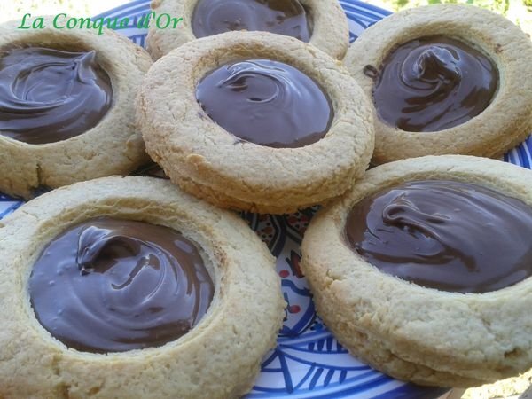 Recette de biscuits lunettes au nutella délicieux