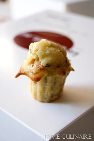 Recette de bouchons de cake au jambon et aux olives