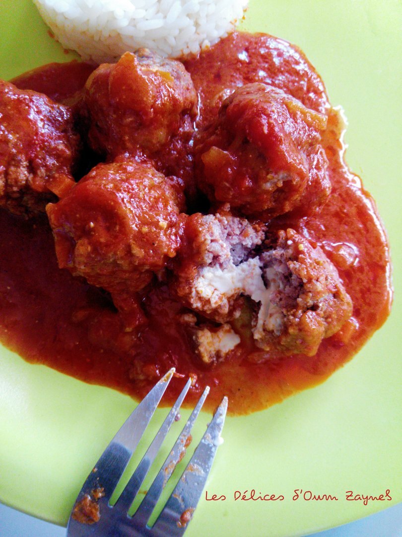 Recette de boulette de viande hachée & fromage