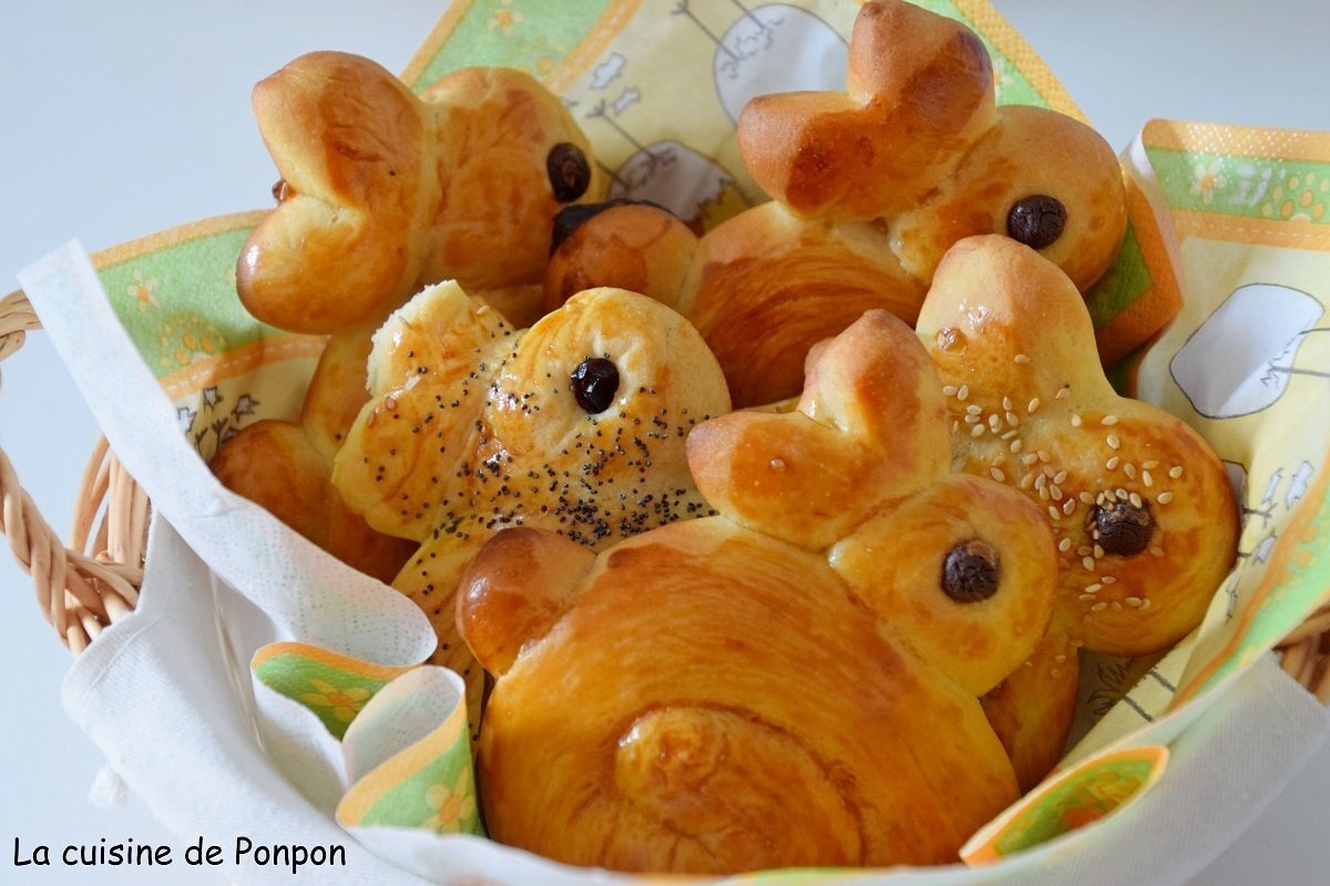 Recette de brioche lapinou de pâques facile et délicieuse