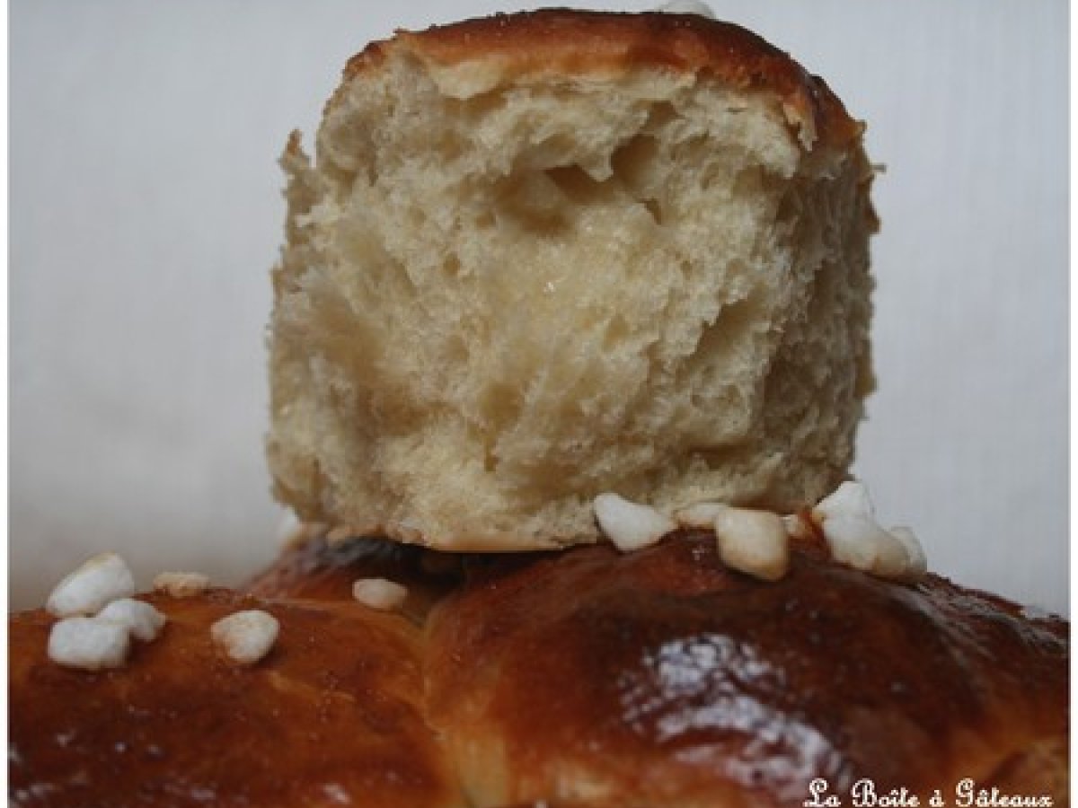 Recette de brioche marguerite au sucre perlé