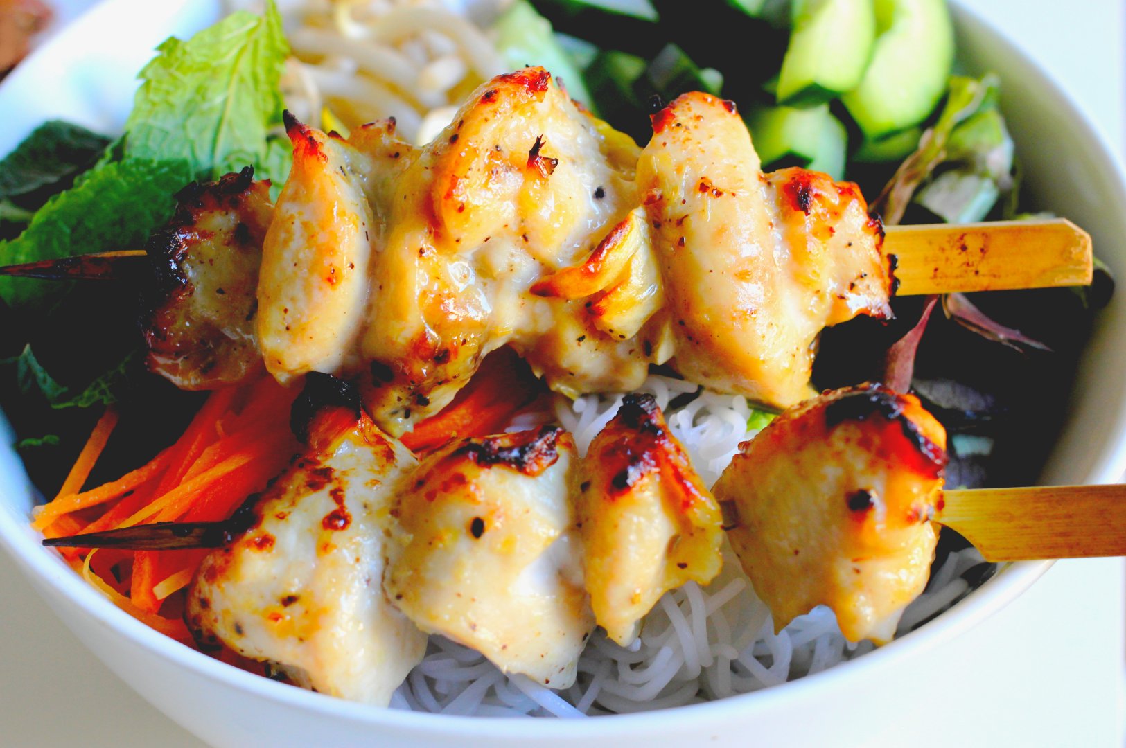 Recette de brochette de poulet grillé à la citronnelle