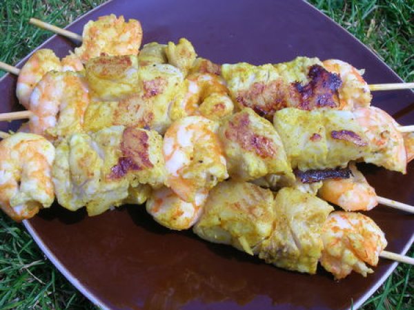 Recette: brochettes de poisson ensoleillées