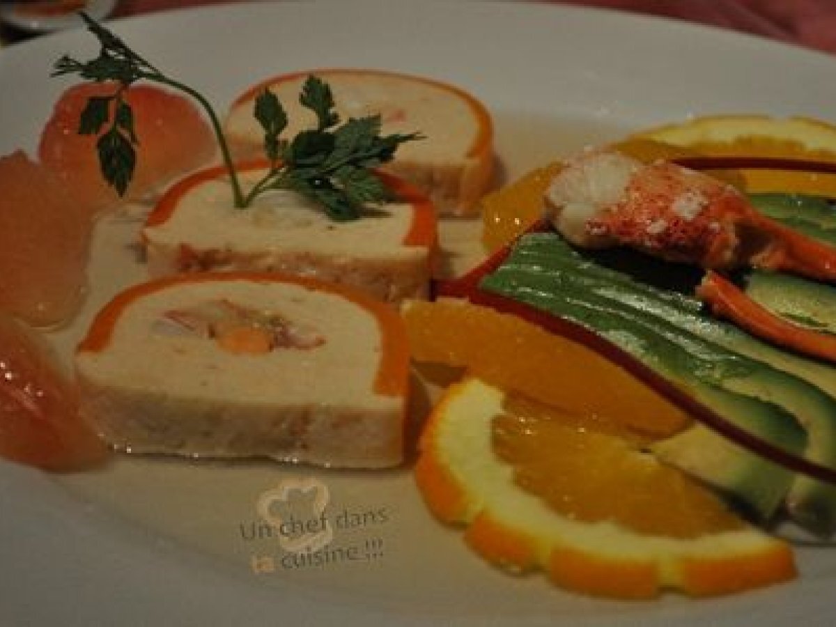 Bûche de homard à la mousse de sandre frais - Recette Ptitchef